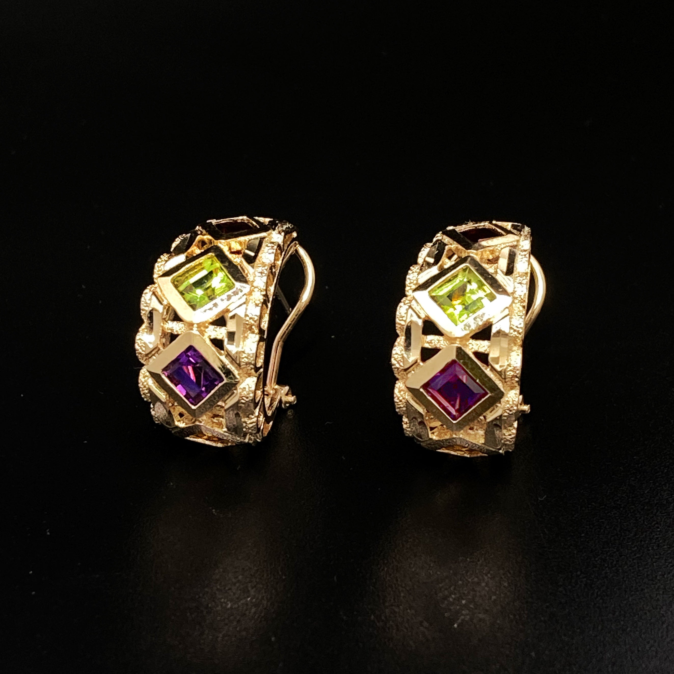 Multi Color Precious Stone Earrings – alletere.com