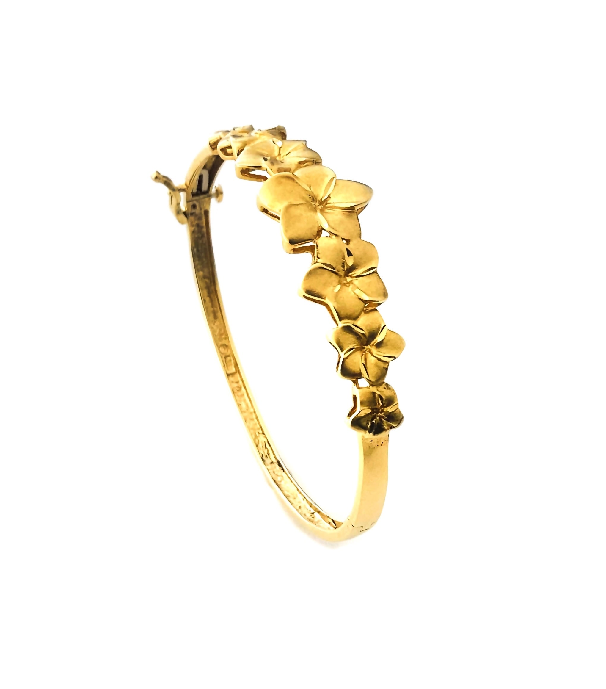Gold Flower Bangle – alletere.com